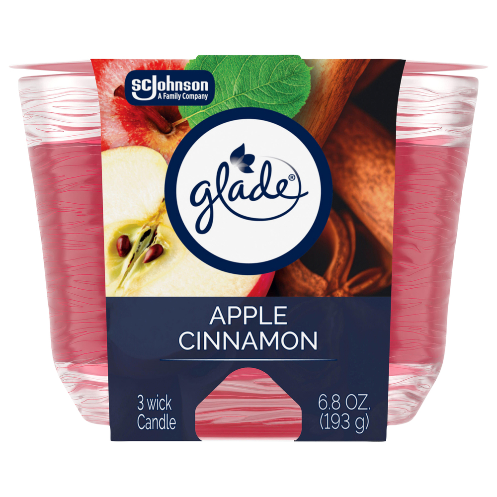 Glade Candle, 3 Wick, Welcoming, Apple Cinnamon-Main