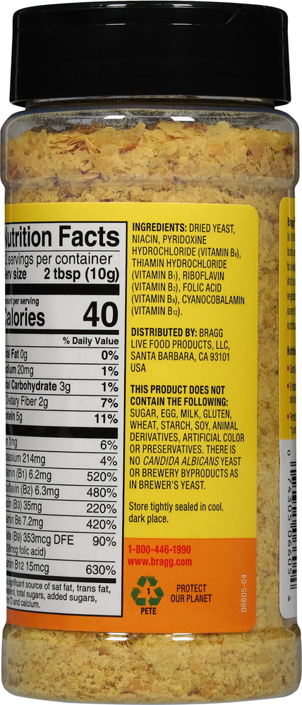 Bragg Nutritional Yeast-Planogram-Back