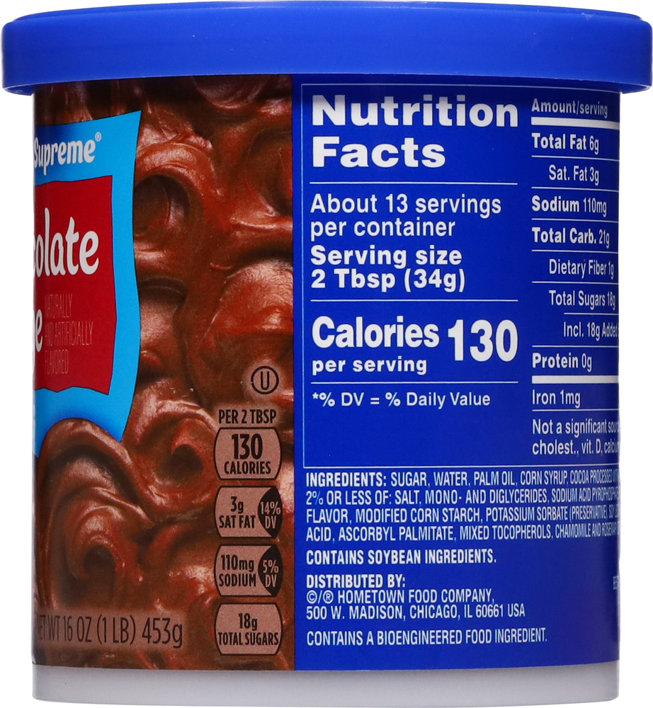 Pillsbury Creamy Supreme Frosting, Chocolate Fudge-Planogram-Right