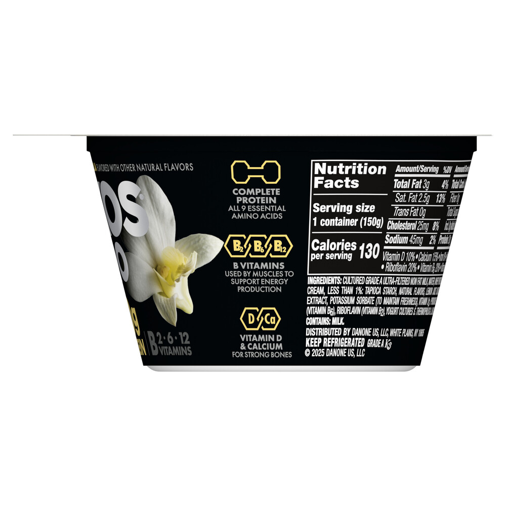 Oikos Pro 20g Protein Vanilla Yogurt-Cultured Ultra-Filtered Milk Snack ...