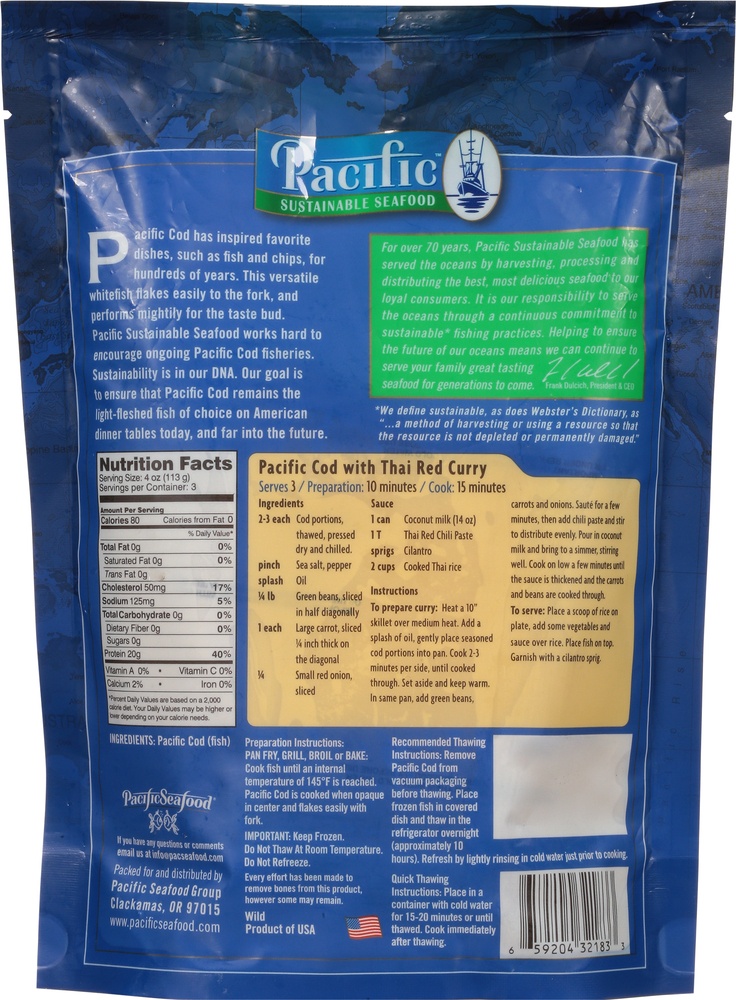 pacific cod fish taste