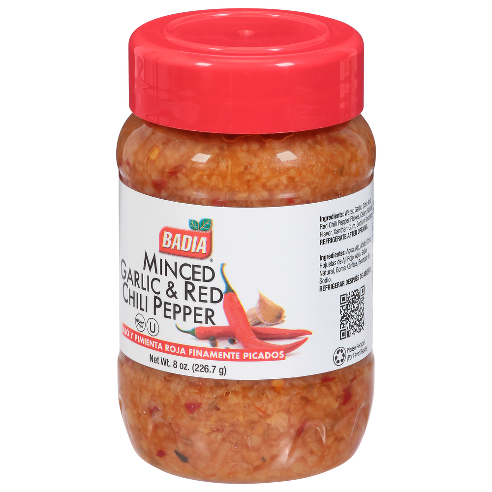Badia Garlic & Red Chili Pepper, Minced-Front-Right-Elevated