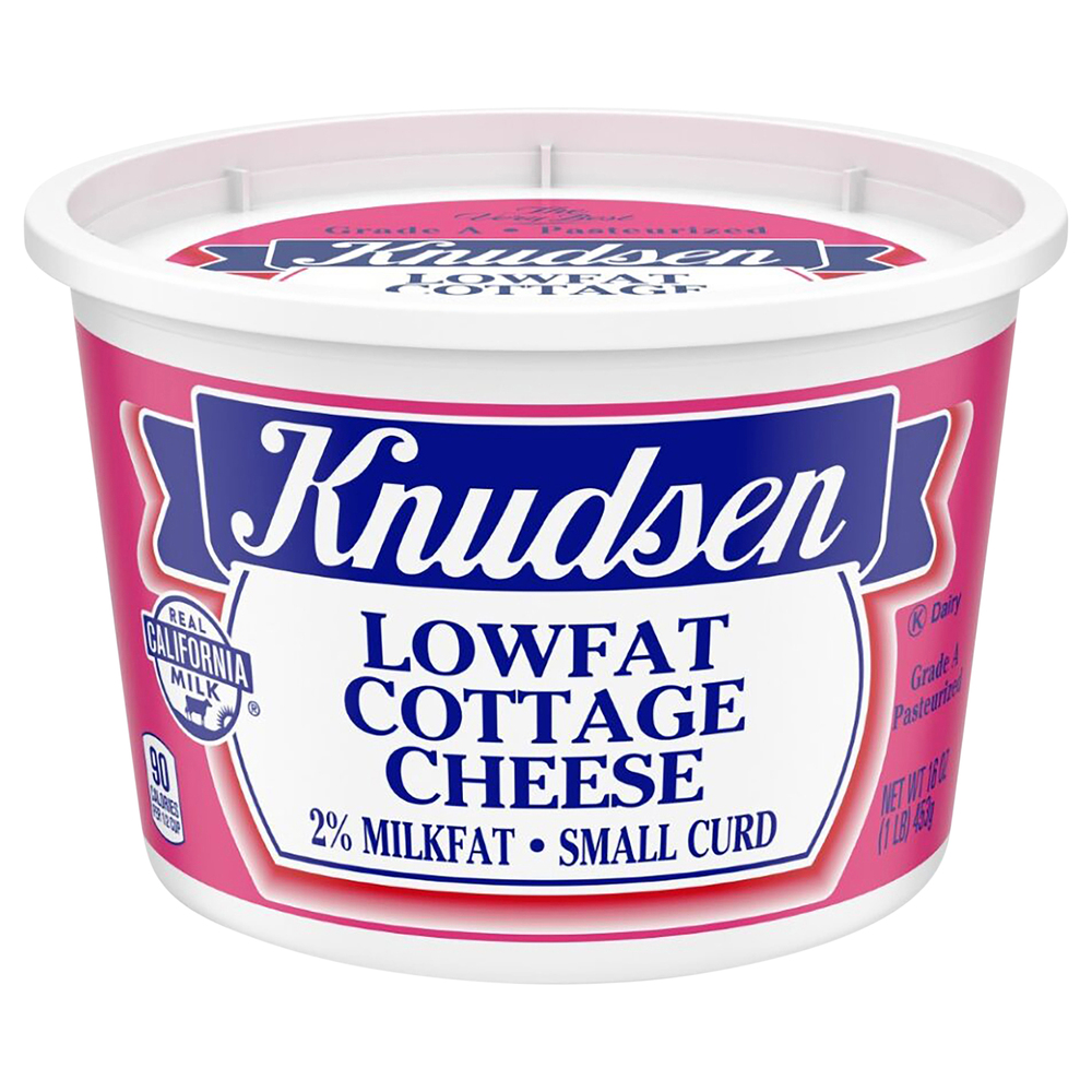 Knudsen Cottage Cheese, Low Fat, 2% Milkfat, Small Curd-Main