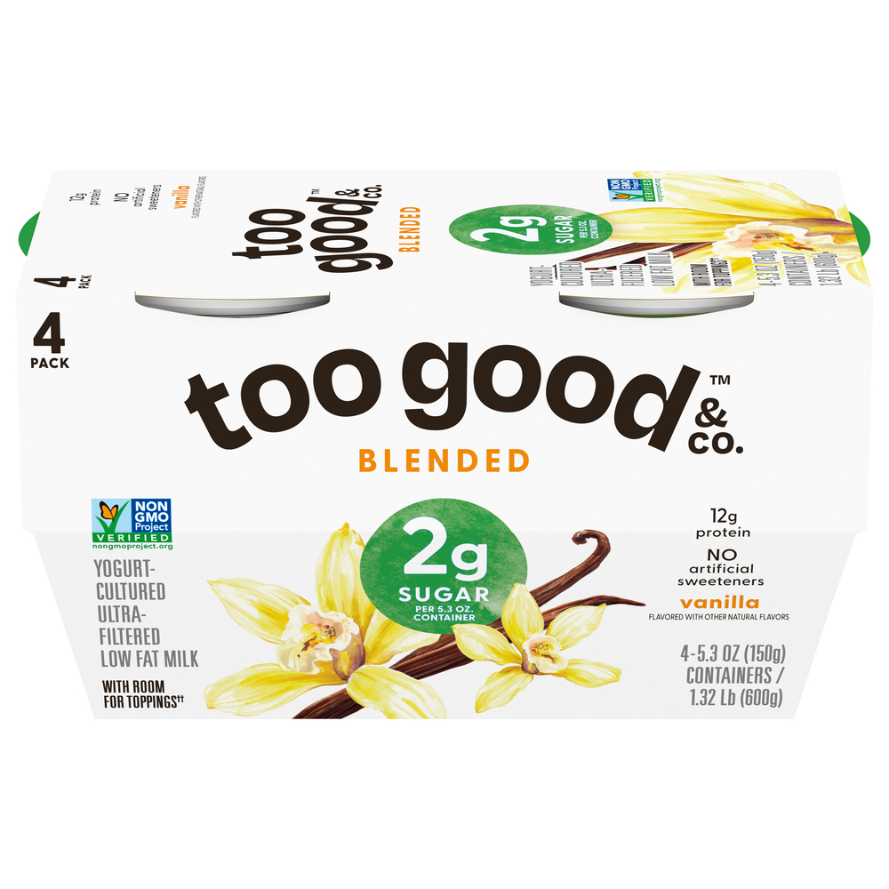 Two Good Yogurt, Vanilla, 4 Pack-Main