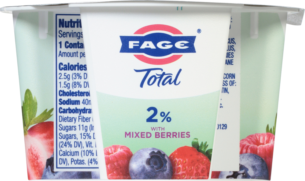 Fage Total Yogurt, Greek, Strained-Planogram-Back