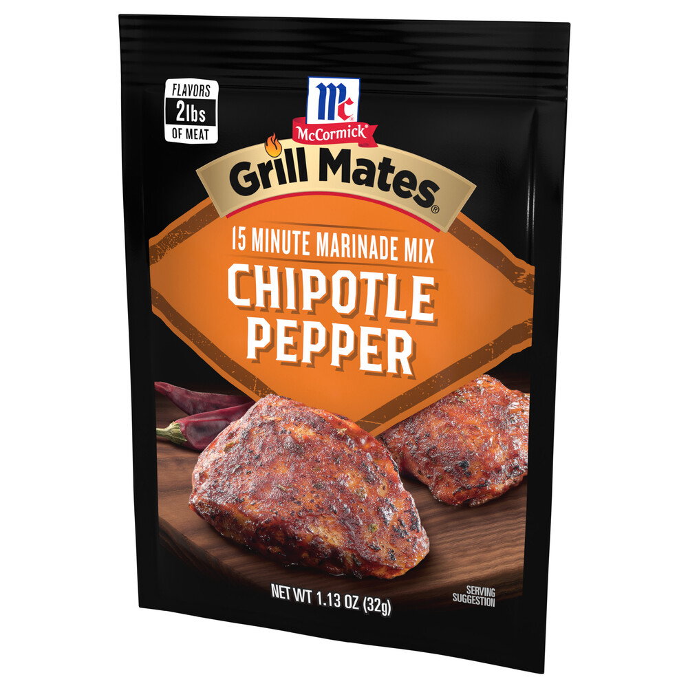 McCormick Grill Mates Chipotle Pepper Marinade Seasoning Mix-Front ...