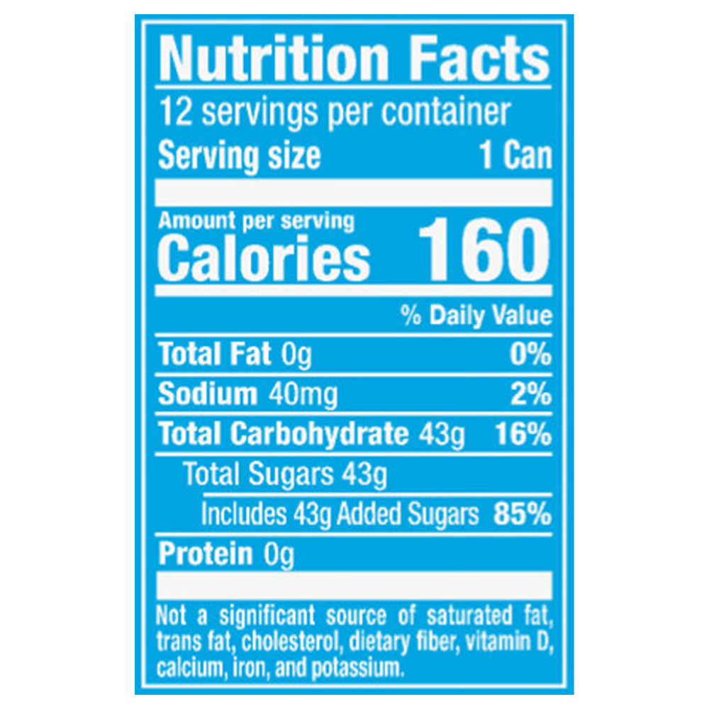 Royal Crown Cola-Nutrition-Facts