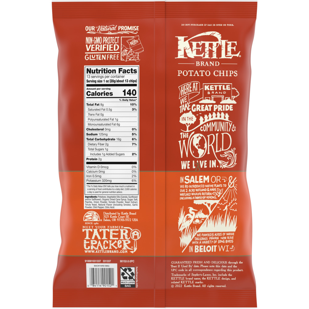 Kettle Brand® Backyard Barbeque Kettle Potato Chips-Planogram-Back