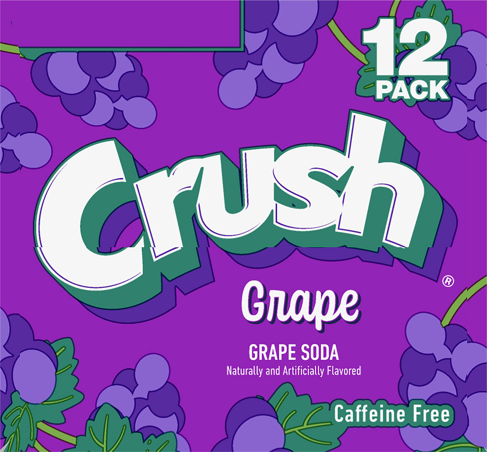 Crush Soda, Grape, 12 Pack-Planogram-Left