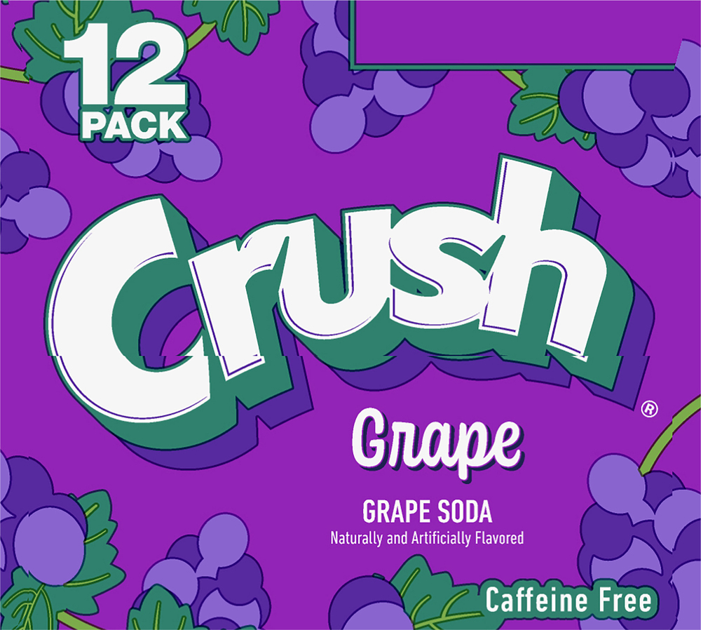 Crush Soda, Grape, 12 Pack-Planogram-Right