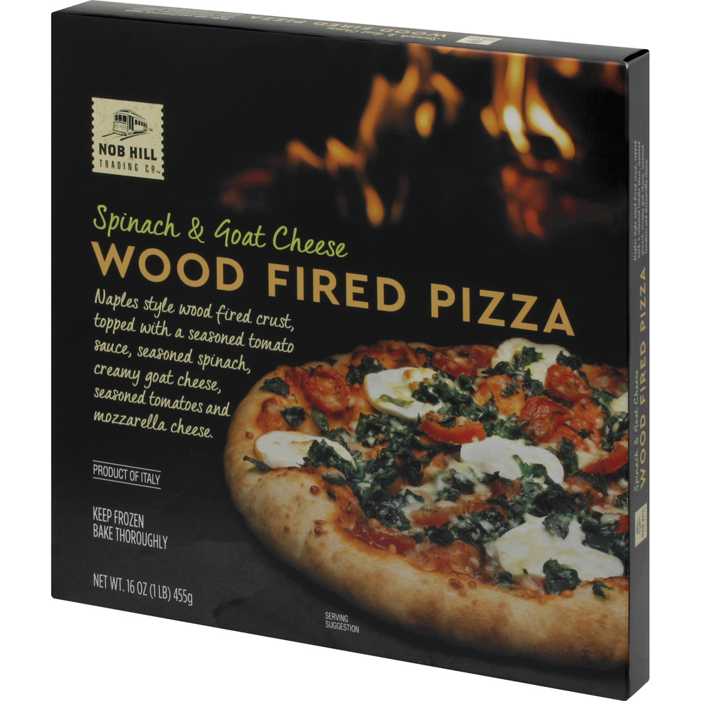 Nob Hill Trading Co. Spinach & Goat Cheese Wood Fired Pizza-Front-Right ...