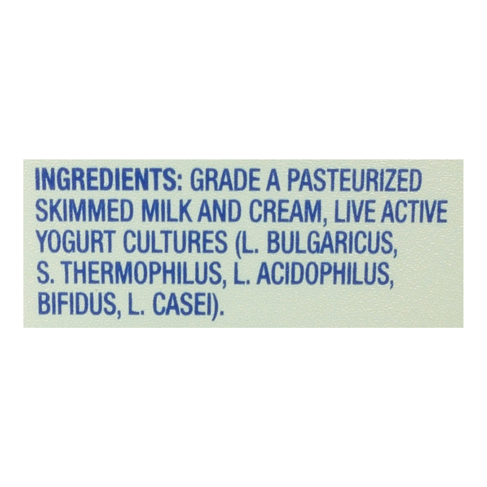 Fage Total 2%, Plain Greek Yogurt-Ingredients