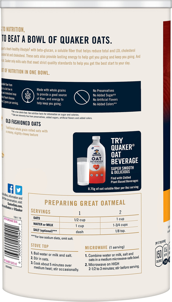 how to cook quaker oats with water