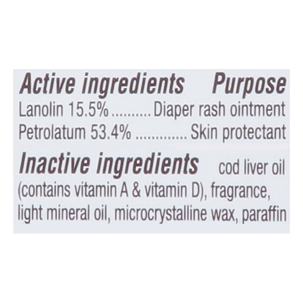 A+D Ointment, Original, Diaper Rash Ointment + Skin Protectant-Ingredients