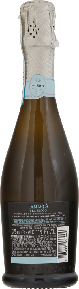 La Marca Prosecco Sparkling Wine 375ml-Planogram-Back