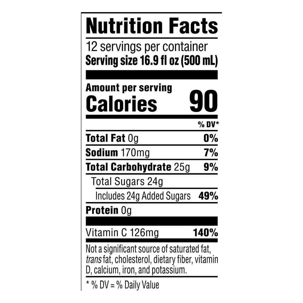 Lipton White Tea, Raspberry, 12 Pack-Nutrition-Facts