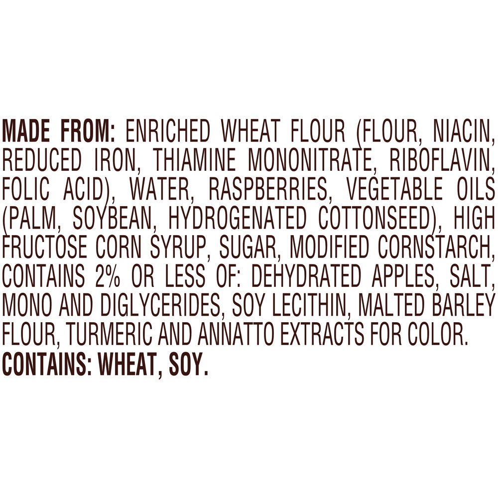 PEPPERIDGE FARM Turnovers, Raspberry-Ingredients