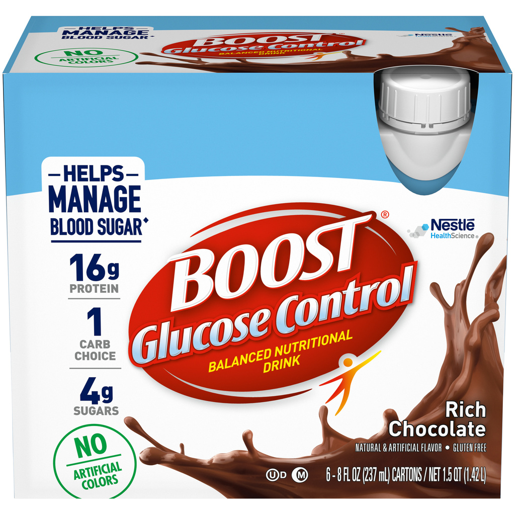 Boost Balanced Nutritional Drink, Rich Chocolate, Glucose Control-Hero
