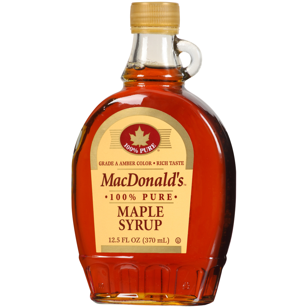 MacDonalds 100% Pure Maple Syrup-Front-Right-Elevated