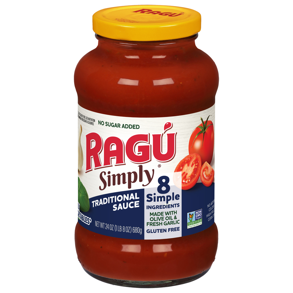 Ragu Simply Traditional Sauce-Front-Right-Elevated