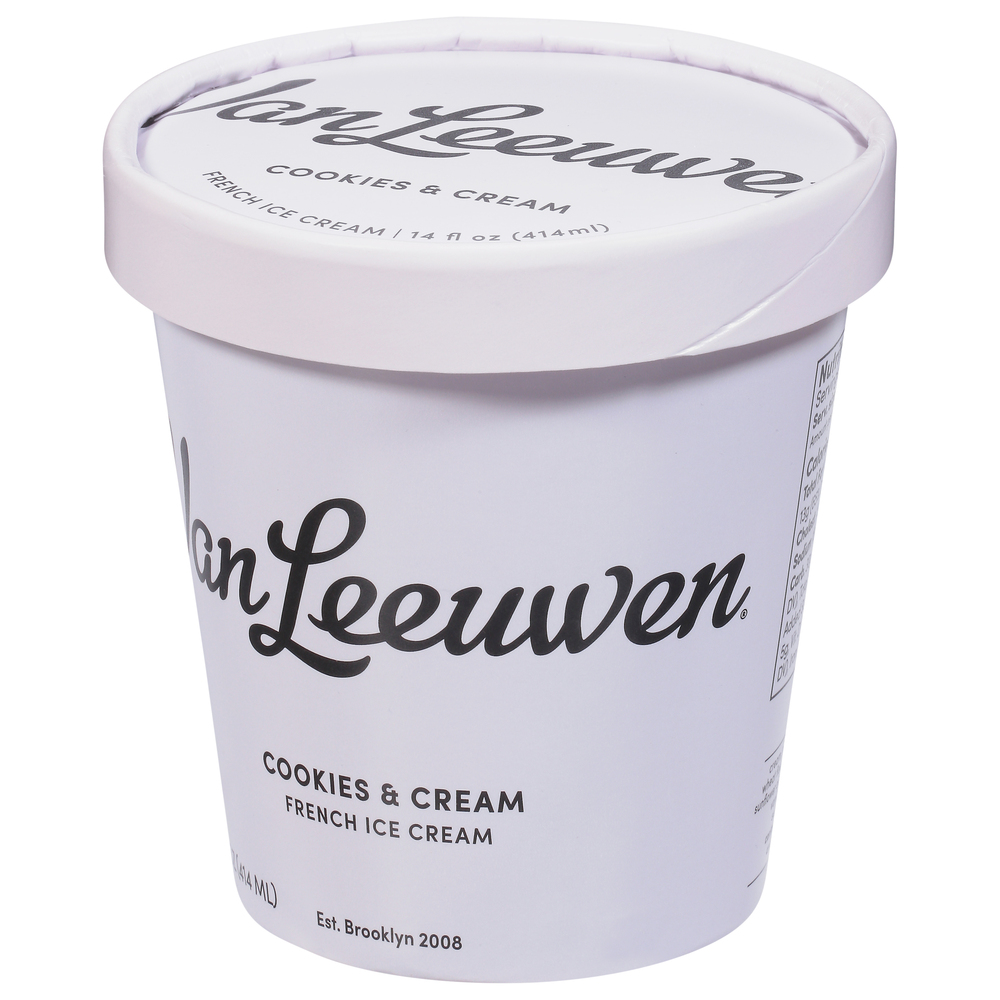 Van Leeuwen Ice Cream, Cookies & Cream, French-Front-Right-Elevated
