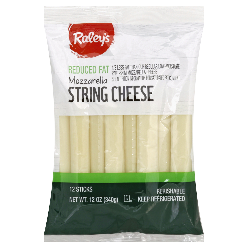 Raley's Reduced Fat Mozzarella String Cheese-Main