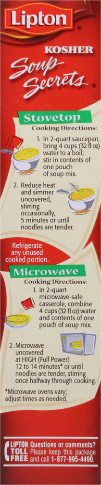 Lipton Soup Secrets Noodle Soup Mix With Real Chicken Amazon.com: SOUP