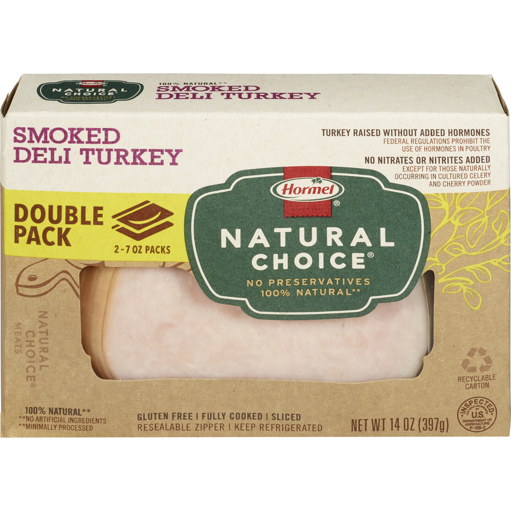 Hormel Natural Choice Deli Turkey, Smoked, Double Pack-Hero
