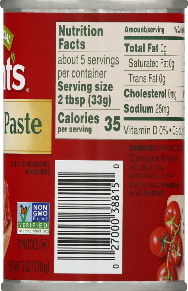 canned tomato paste ingredients