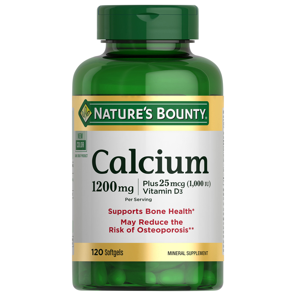 Nature's Bounty Calcium, 1200 mg, Softgels-Main