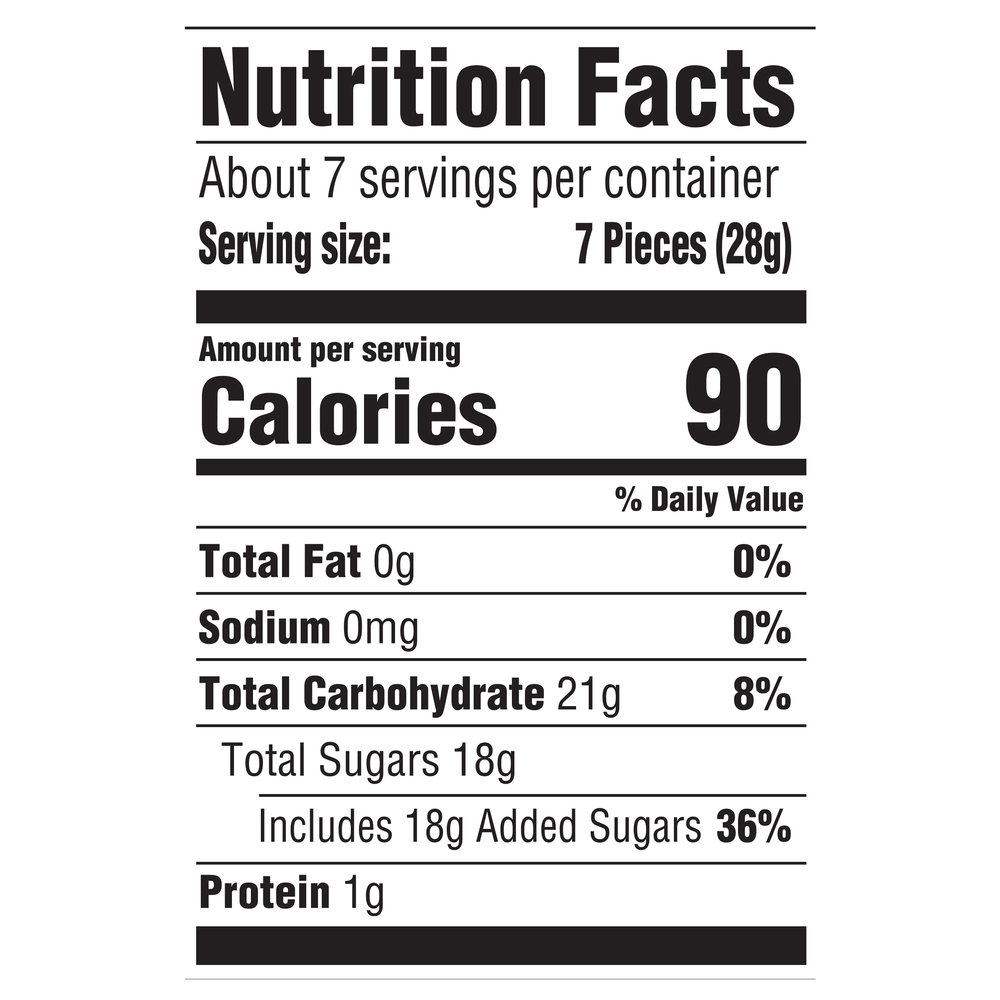 Life Savers Gummies, 5 Flavors-Nutrition-Facts