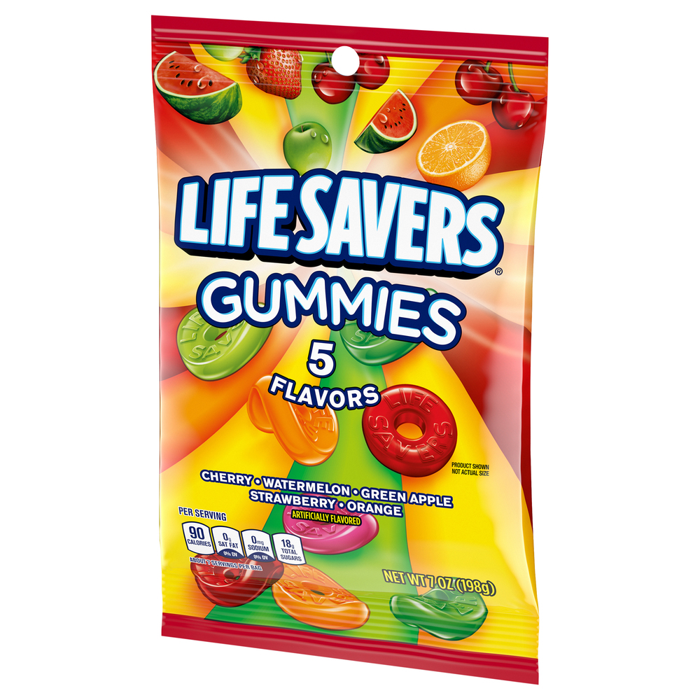 Life Savers Gummies, 5 Flavors-Front-Right-Elevated