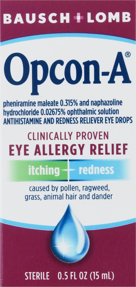 Opcon-A Eye Drops, Sterile, Eye Allergy Relief-Main