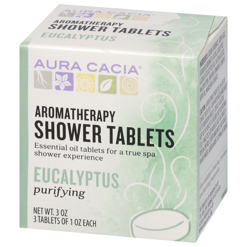 Aura Cacia Shower Tablets, Aromatherapy, Eucalyptus, Purifying-Front ...