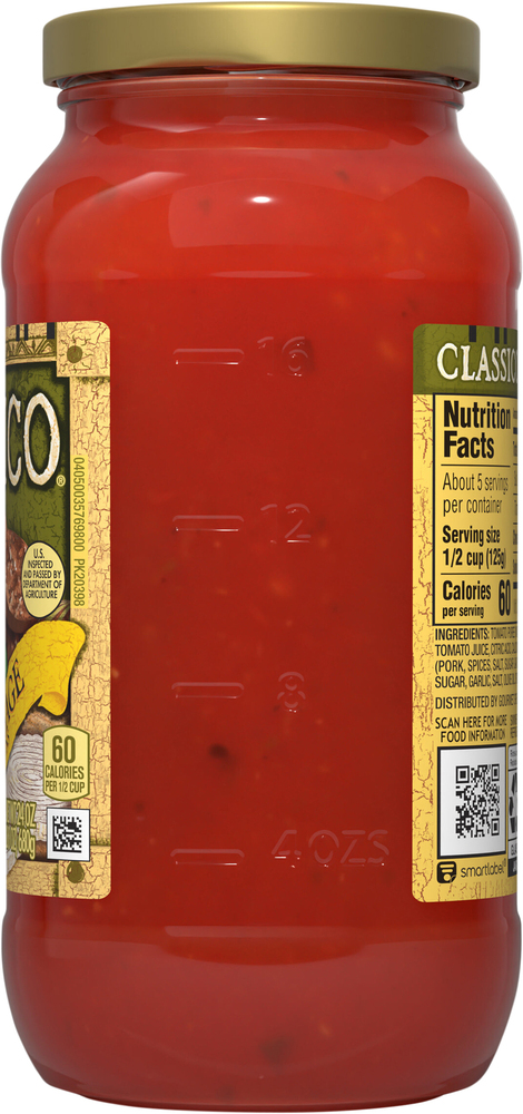 Classico Italian Sausage with Peppers & Onions Pasta Sauce-Planogram-Right