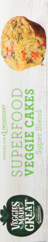 Veggies Made Great Veggie Cakes, Super Blend, Superfood-Planogram-Left