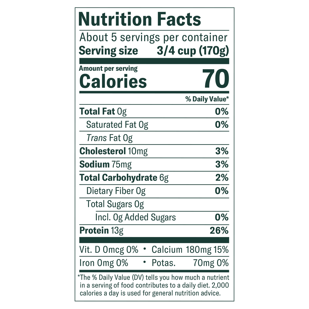 Chobani Yogurt, Greek, Nonfat, Zero Sugar, Vanilla-Nutrition-Facts