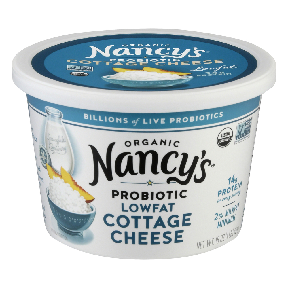 Nancys Probiotic Cottage Cheese, 2% Milkfat Min, Lowfat, Organic-Main