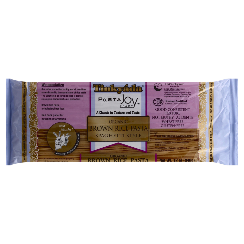 Tinkyada Pasta Joy Ready Spaghetti Style Pasta, Brown Rice, Organic-Main