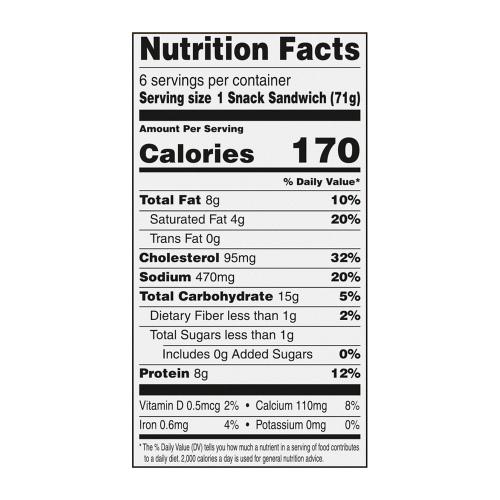 Sandwich Bros. Pita Snack Sandwiches, Egg & Cheese-Nutrition-Facts