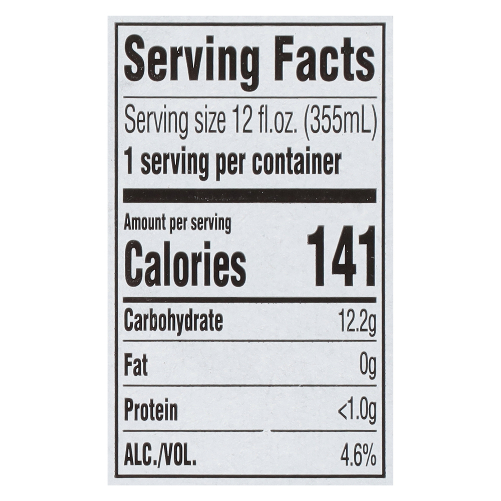 Miller High Life Beer-Nutrition-Facts