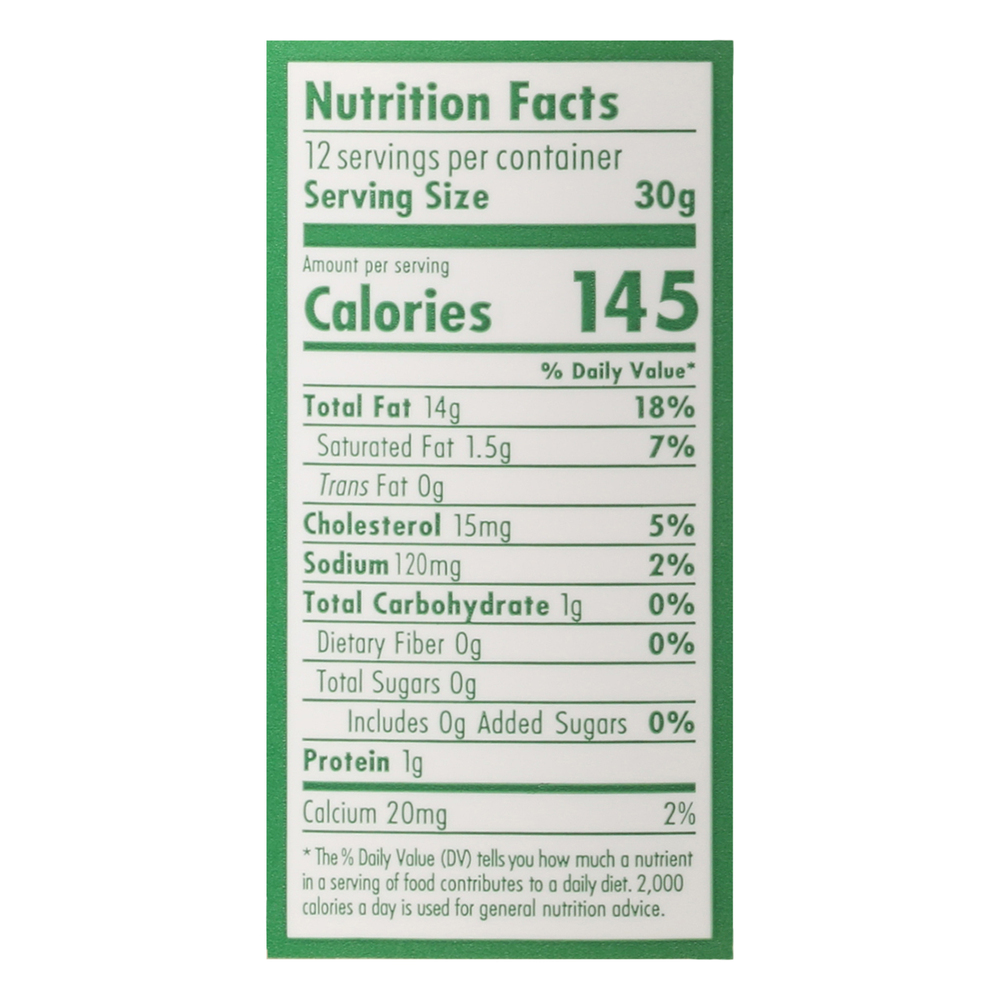 Tobys Dressing & Dip, Ranch-Nutrition-Facts