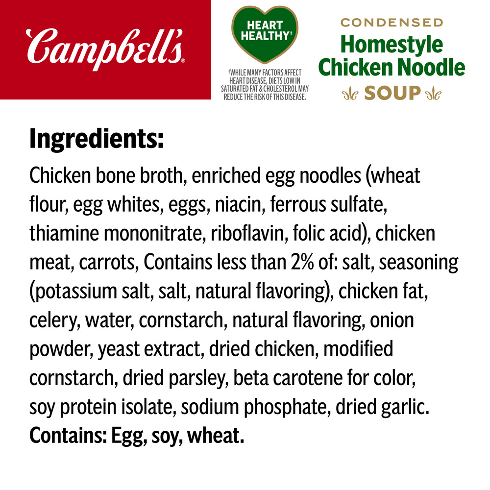 Campbell s Healthy Request Condensed Soup Homestyle Chicken Noodle Campbell s Healthy Request Condensed Soup Homestyle Chicken Noodle