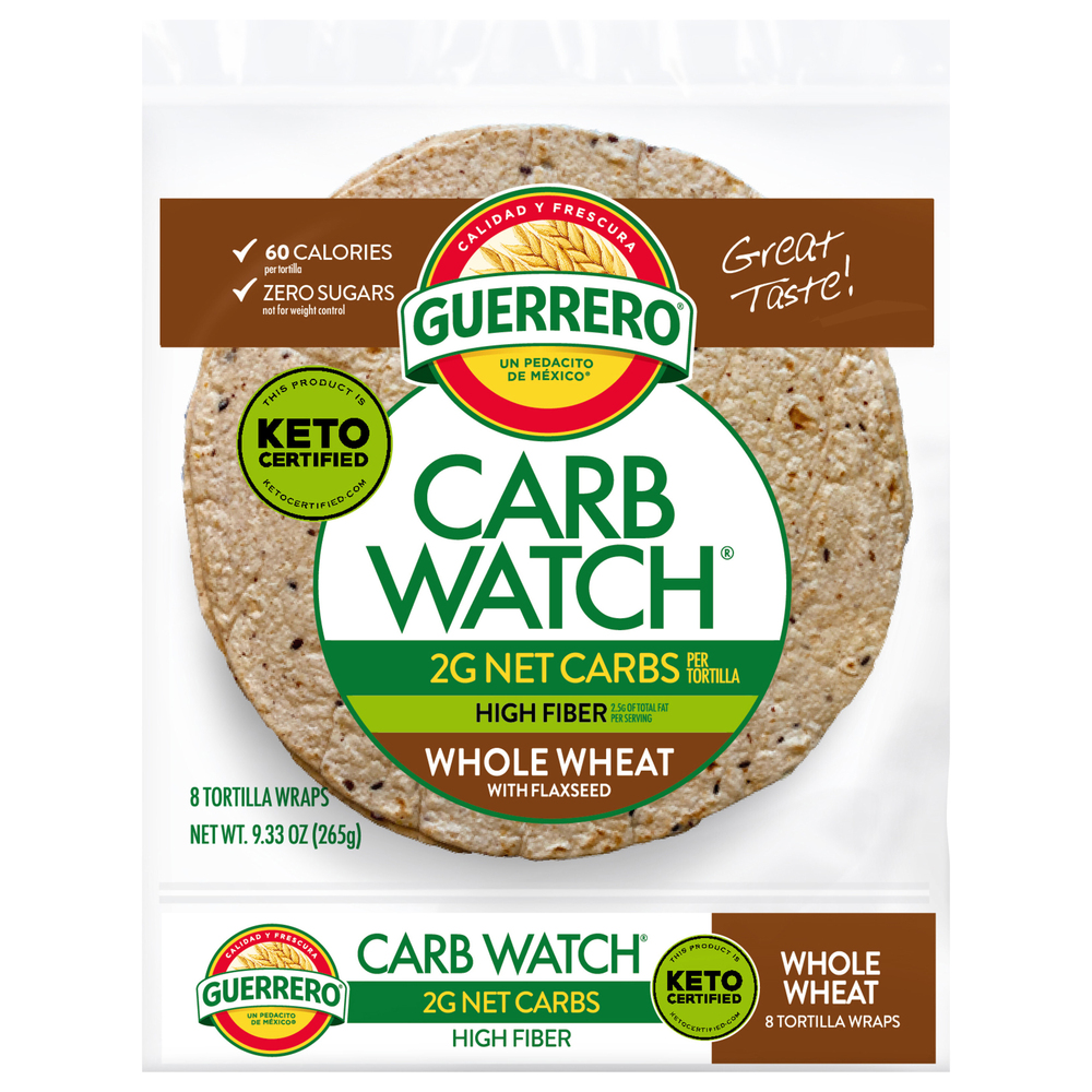 Guerrero Nutri-Ricas Tortillas, Whole Wheat, Carb Watch-Main