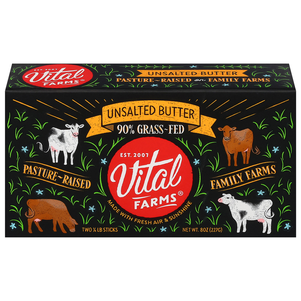 Vital Farms Grass-Fed Unsalted Butter-Main