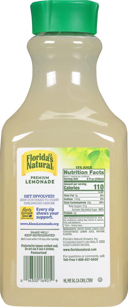 Florida's Natural Lemonade, Premium-Planogram-Back