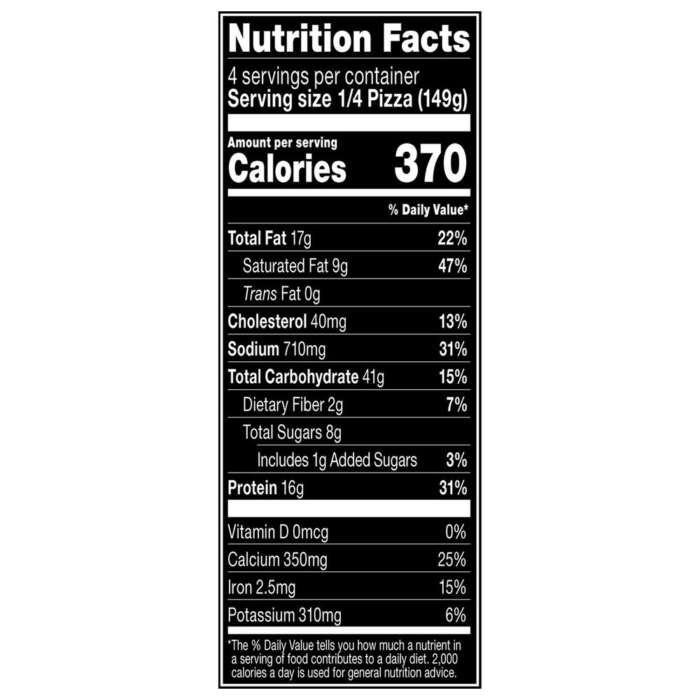 Red Baron Cheese Pizza Calories