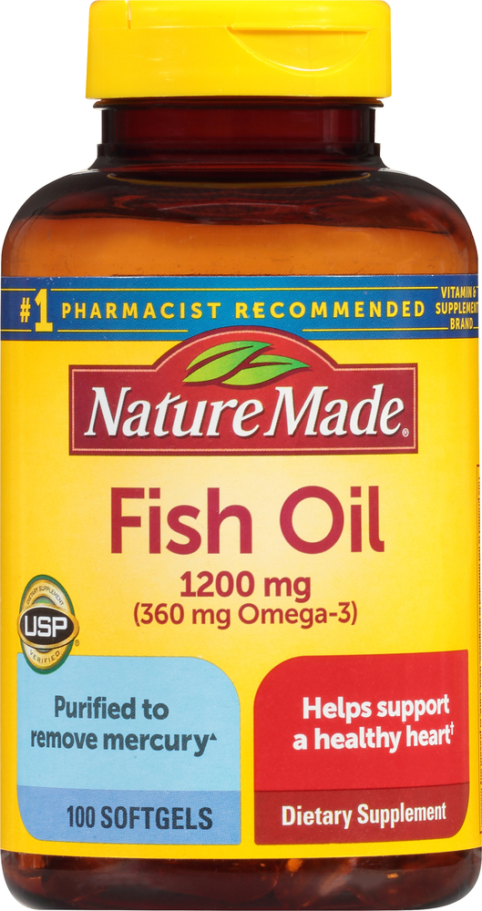 Nature Made Fish Oil, 1200 mg, Softgels-Main