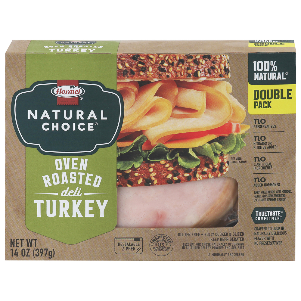 Hormel Natural Choice Deli Turkey, Oven Roasted, Double Pack-Main