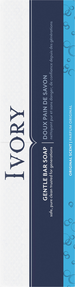 Ivory Gentle Bar Soap Original Scent 4 Oz., 10 Count-Planogram-Right